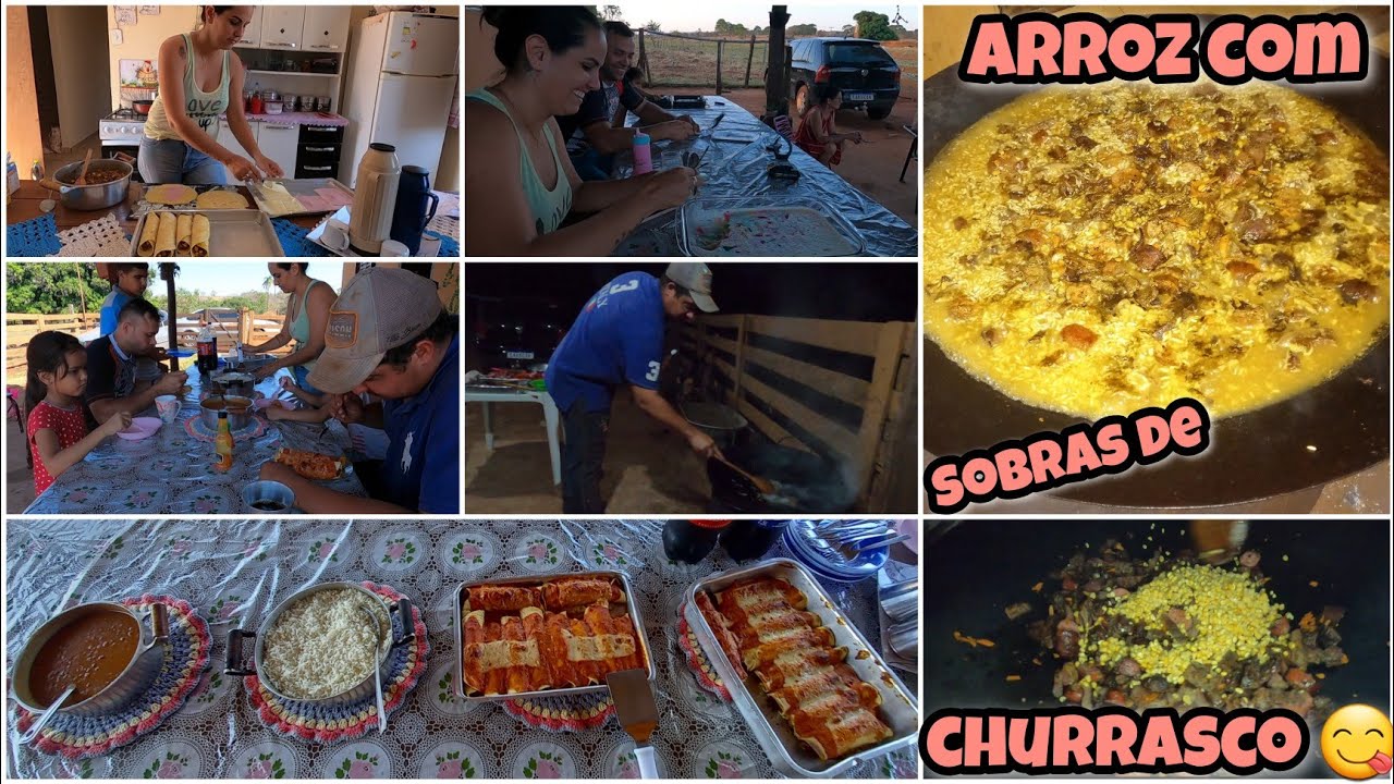 VLOG DE DOMINGO| FABIANO PREPAROU UM DELICIOSO ARROZ NO DISCO DE ARADO ...
