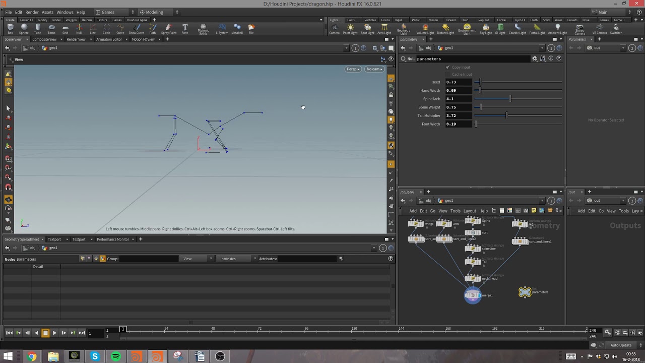 Houdini - Dragon v1 - YouTube