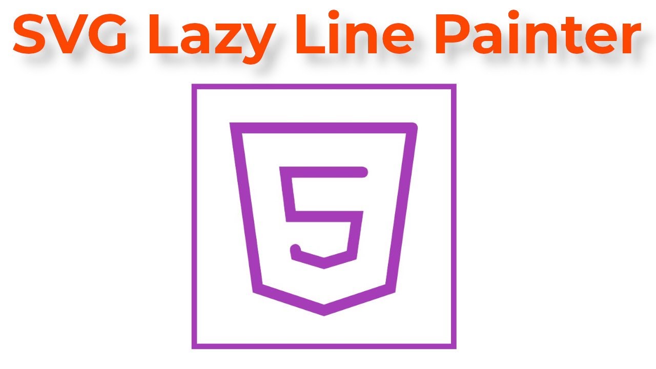 Html, Css, Javascript, SVG Lazy Line Painter. - YouTube