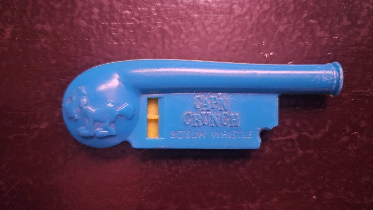 Cap'n Crunch 2600Hz Whistle for Payphones - YouTube