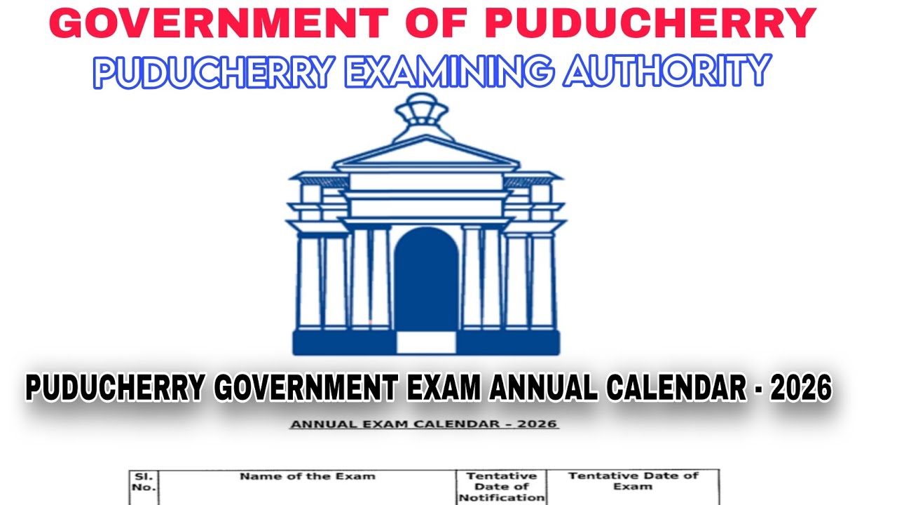 PUDUCHERRY EXAMINING AUTHORITY (PEA) | PUDUCHERRY GOVERNMENT | ANNUAL ...