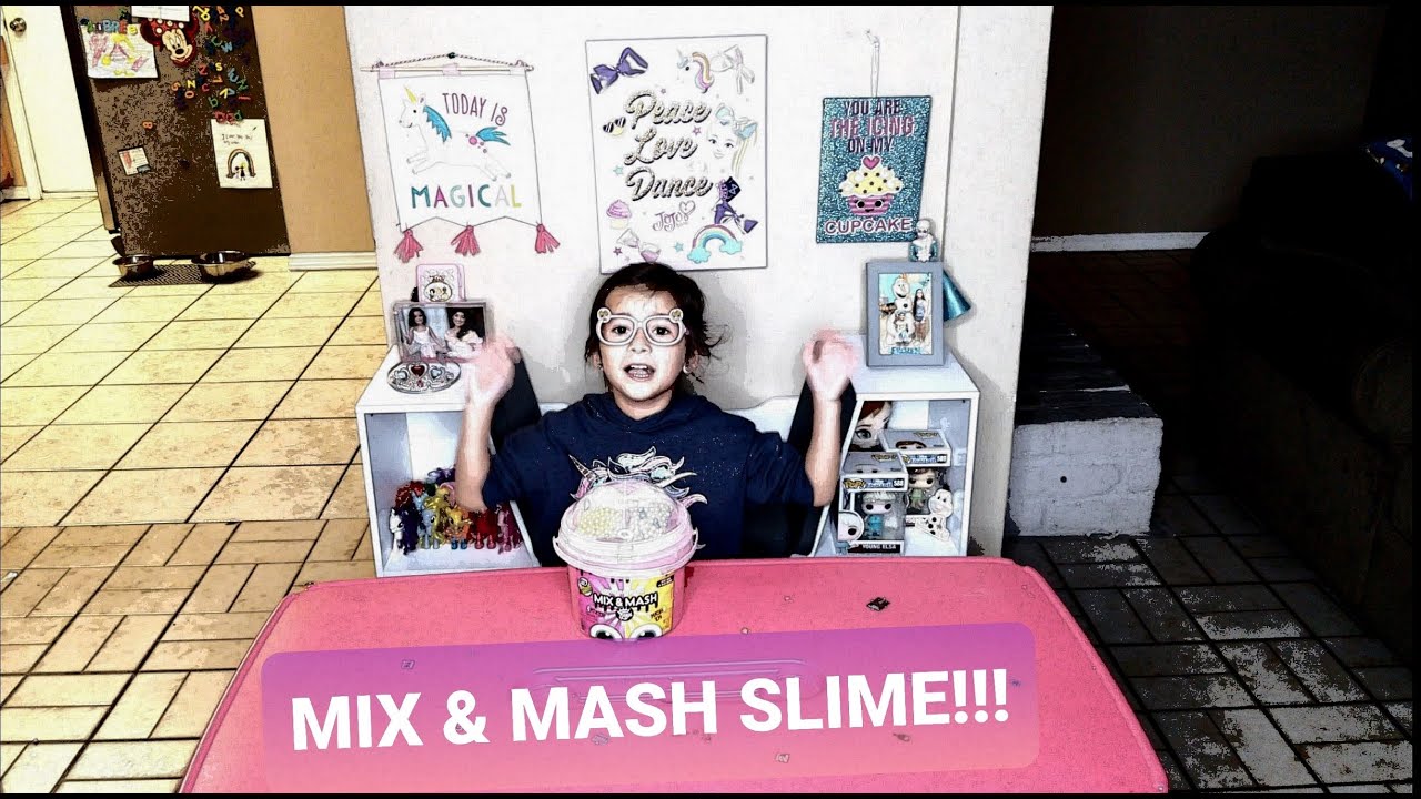 Playing with Compound Kings MIX & MASH Sparkling Pink SLIME!!! ODDLY ...