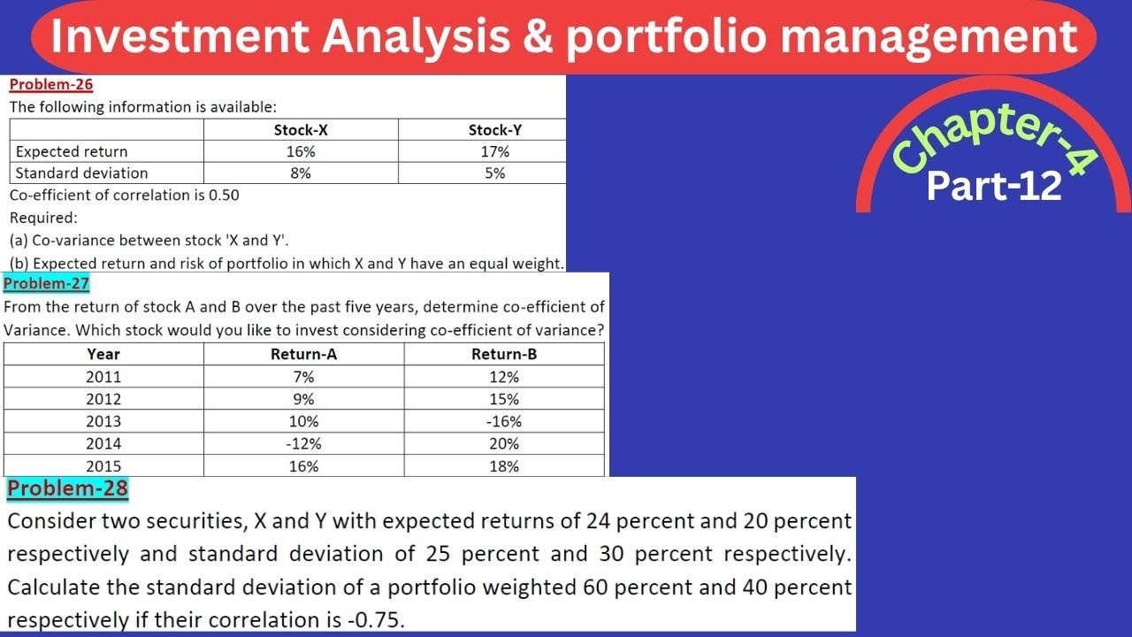 Investment analysis and portfolio management // chapter-4 // Part-12 ...