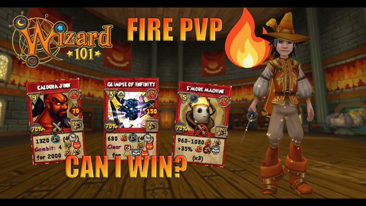 Wizard101 Fire PVP! what am I doing? - YouTube