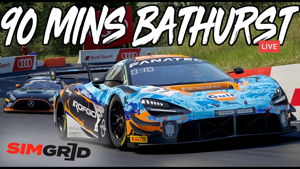 🔴LIVE - ACC: SimGrid Seasons into 90 Minutes of Bathurst - YouTube