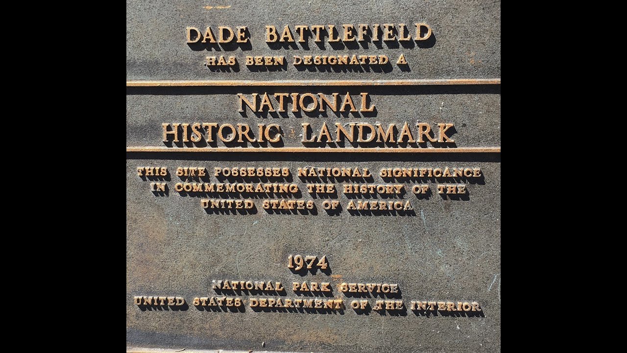 Dade Battlefield Historic State Park - YouTube