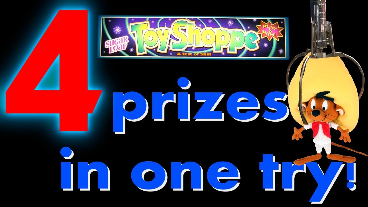 Winning on The Claw Machine- 4 PRIZES IN ONE TRY AT THE CLAW MACHINE ...