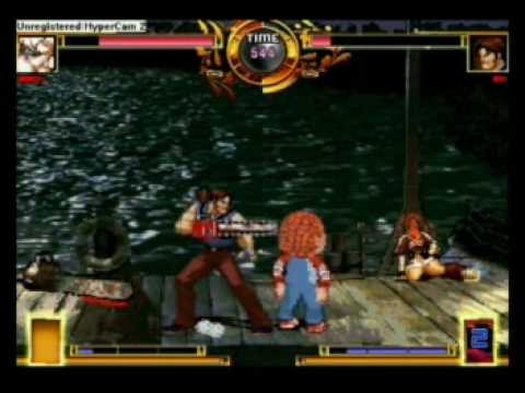 ASH VS CHUCKY MUGEN IN CRYSTAL LAKE - YouTube