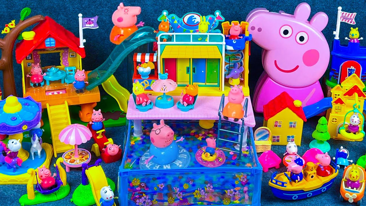12 Minutes Satisfying with Unboxing Peppa Pig Water Park Swimming Pool ...