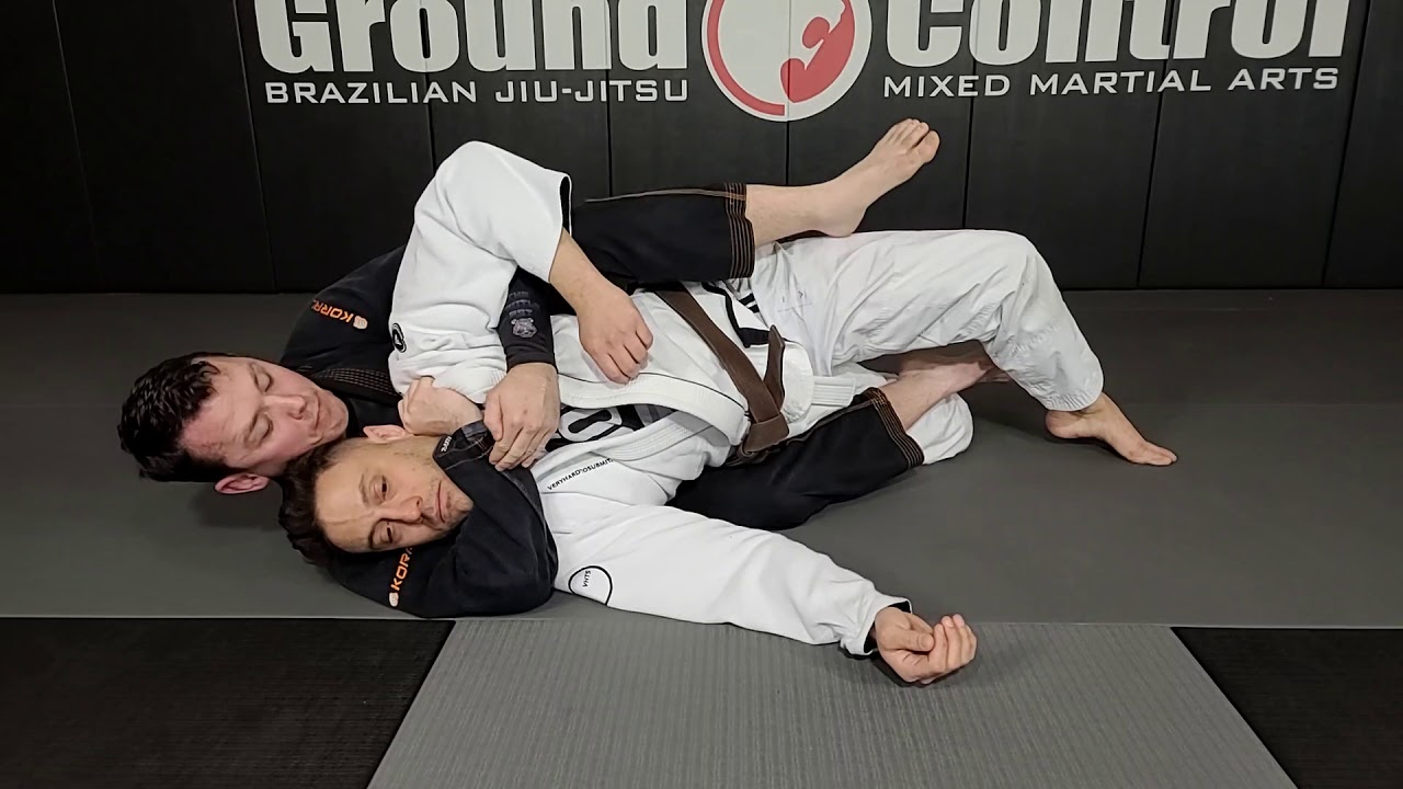 Backtake and Collar Choke from Closed Guard - YouTube