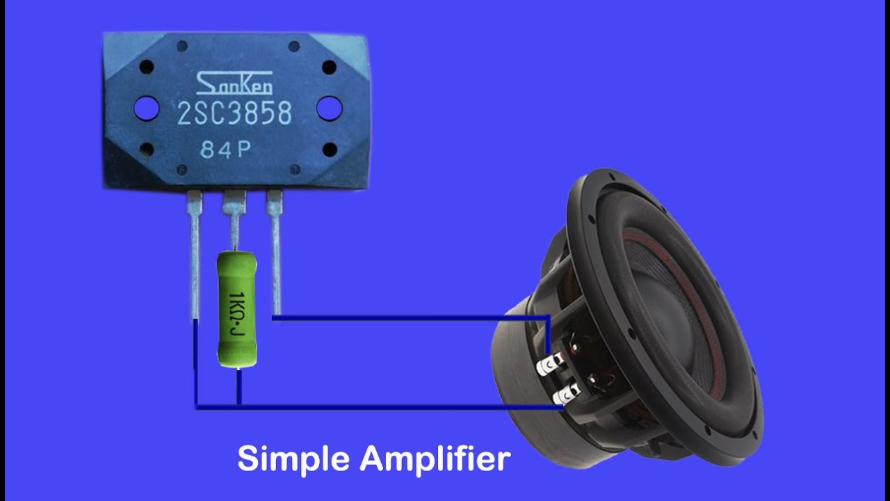 How to make Ultra Bass Powerful Amplifier With 2SC3858 Transistor, No ...