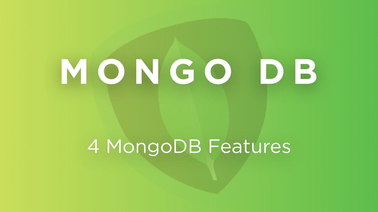 Mongodb Features Youtube