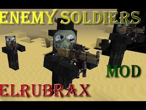 MINECRAFT REVIEW MOD ARMAS Y SOLDADOS (Enemy Soldiers) PARA LA 1.7.2/1. ...