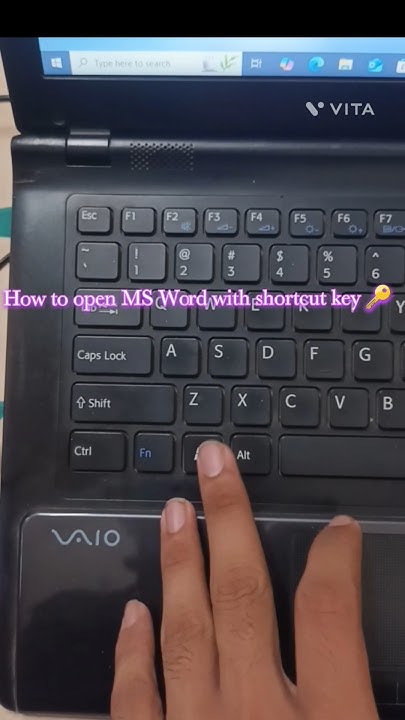 How to open MS Word with shortcut key 🔑 #microsoftoffice #msword#word# ...