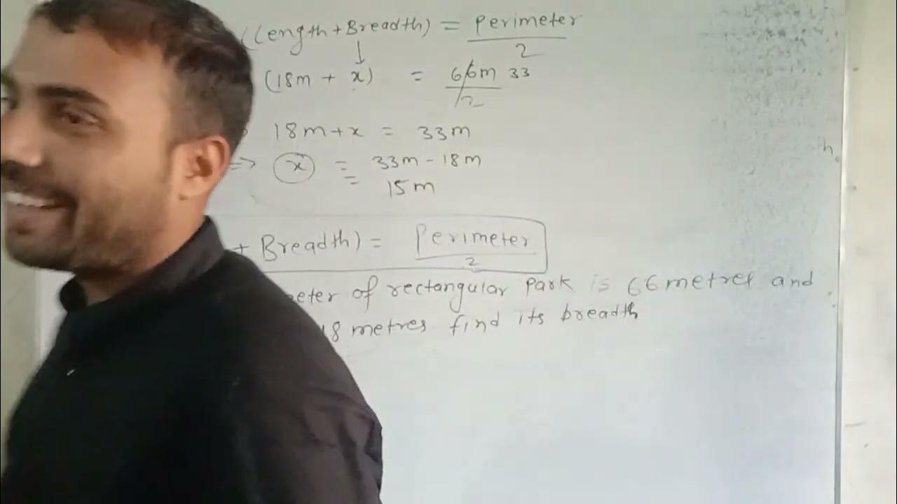 Perimeter of Rectilinear figures Rectangle and Square by Rajan sir lecture 2 - YouTube