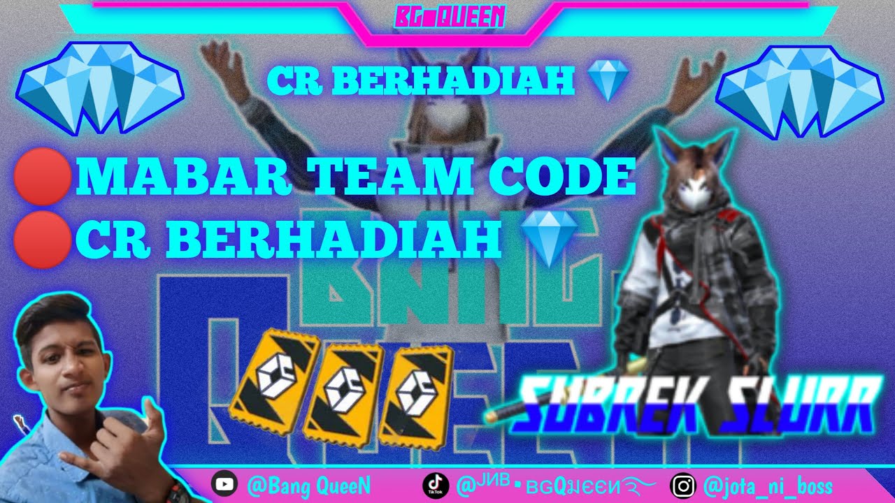 🔴[LIVE] MABAR TEAM CODE + CR BERHADIAH 💎 - YouTube