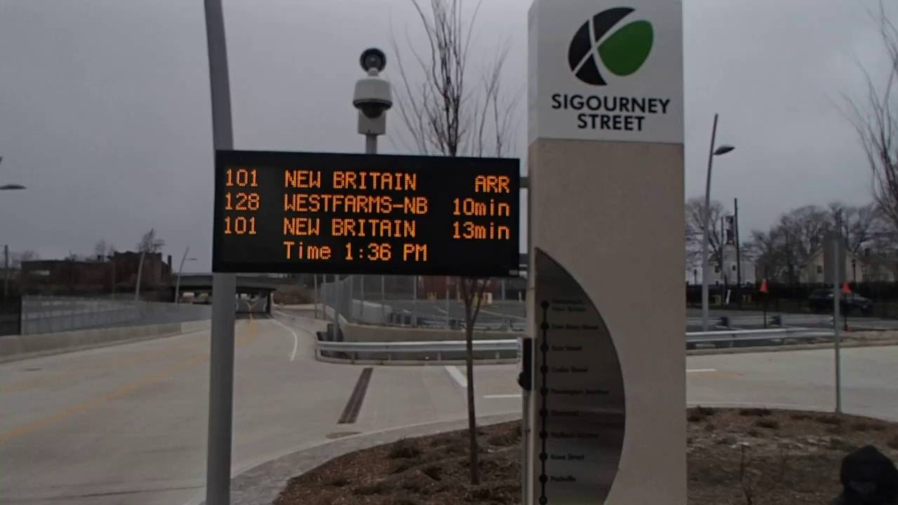 CTFastrak Two Novabus LFX Hybrids on route 101 serve Sigourney St - YouTube