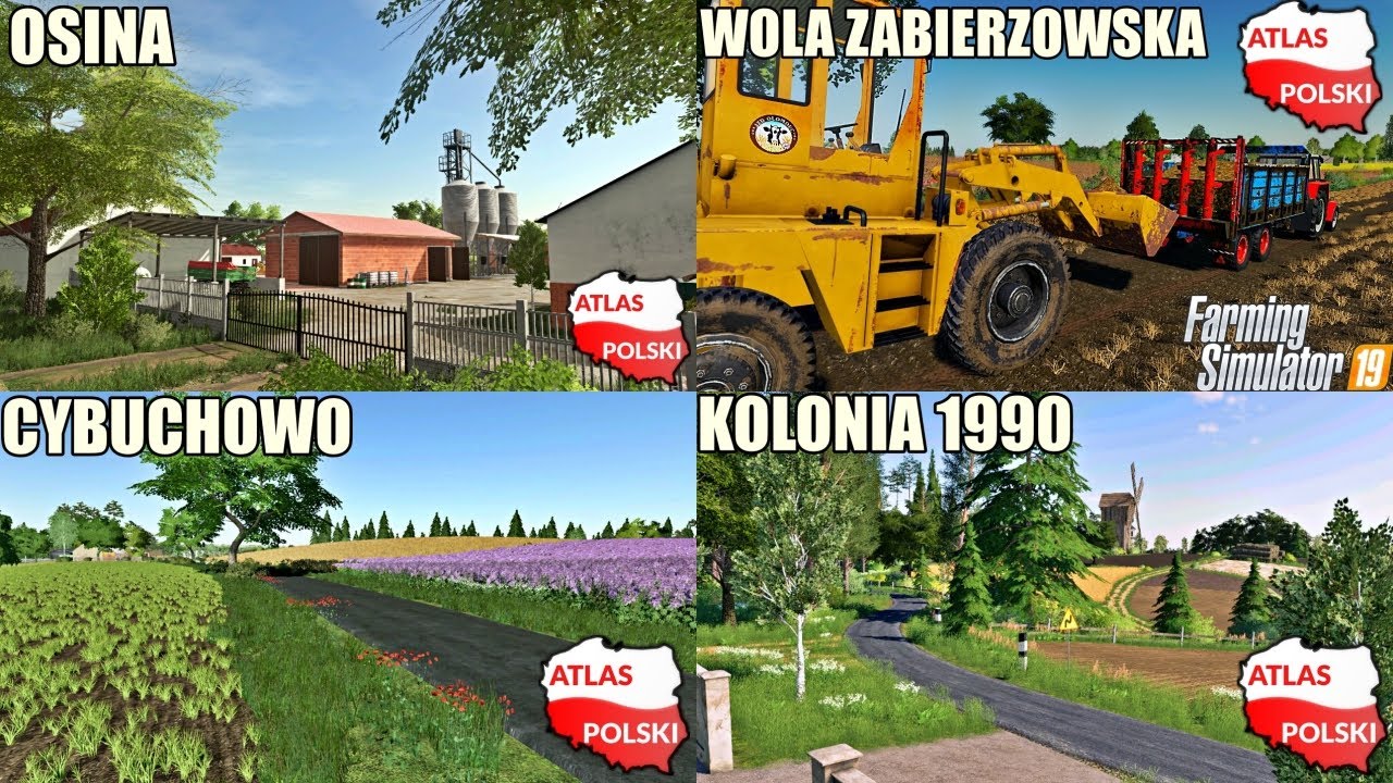 Pierwszy półfinał. Wybieramy Najlepszą mapę ATLAS POLSKI do FS 19 - YouTube
