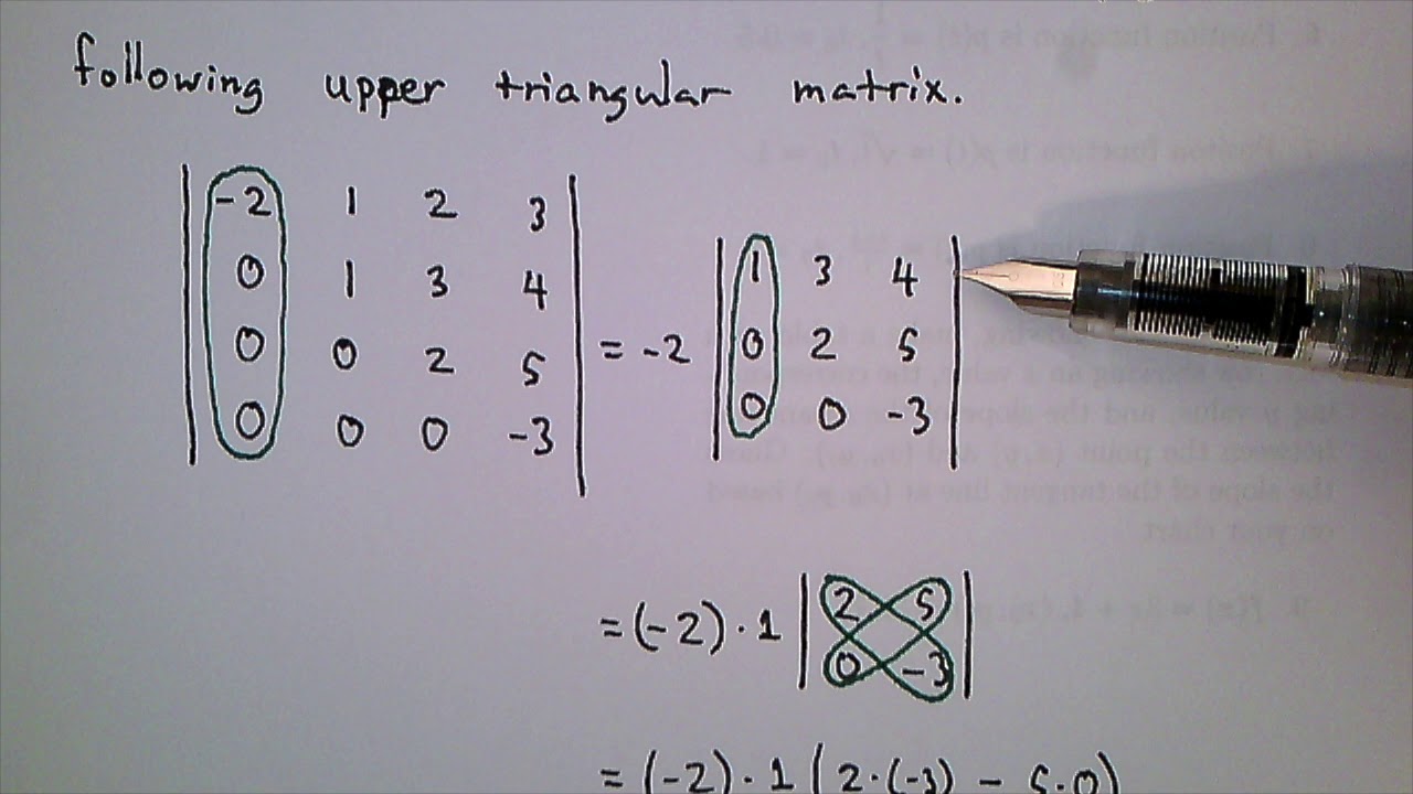 3.2 Triangular Matrices - YouTube