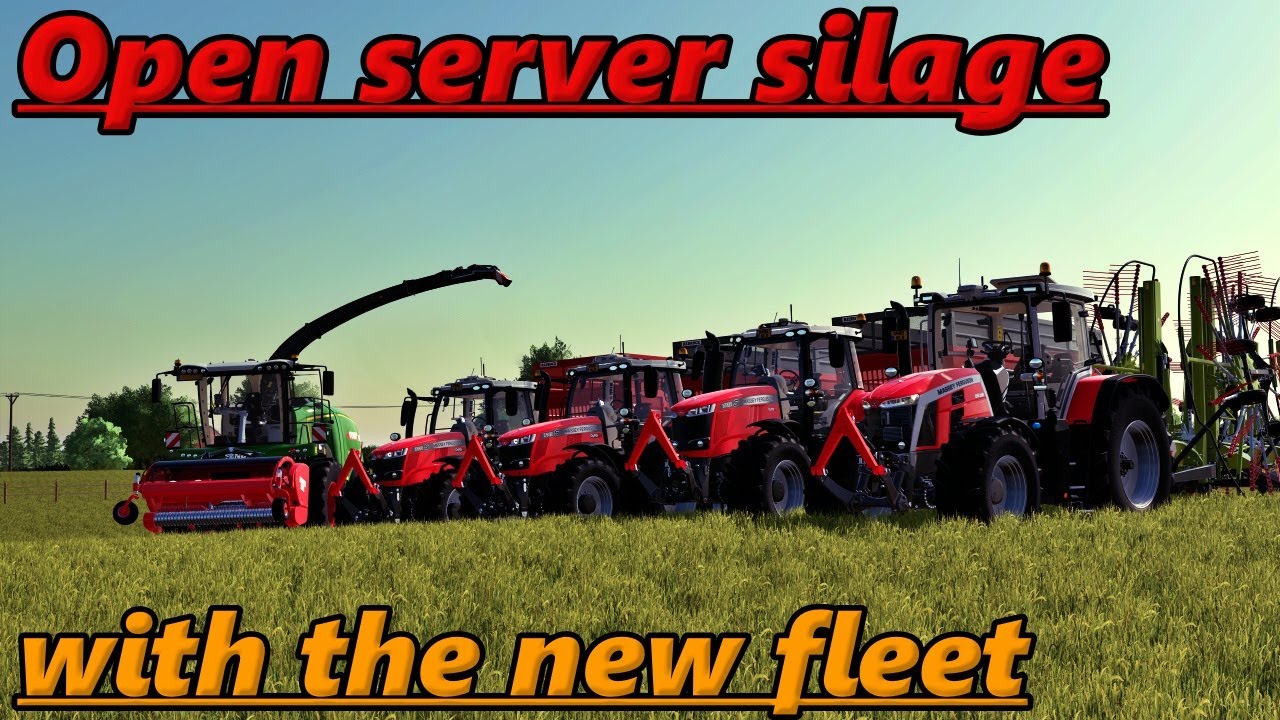#fs22 silage time on the open server (pc) #farming - YouTube