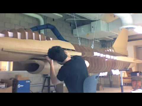 Building a cardboard F-16 - YouTube