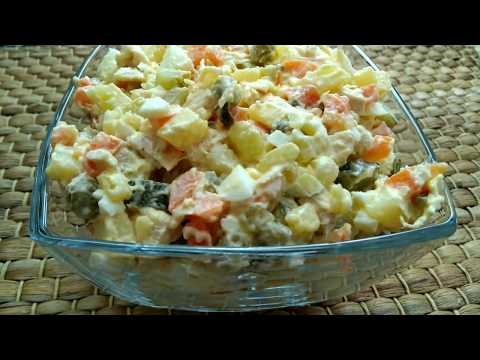 Салат Столичный! Capital Salad! Ensalada Capital! Salade capitale! #салат #вкусняшки #yummy #golosin