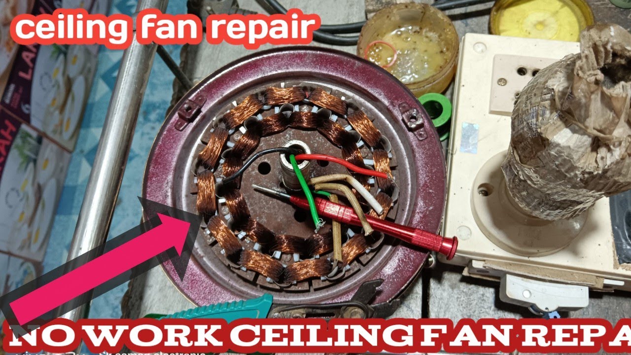 ceiling fan repair | no rotated fan repair | ceiling fan repair ...