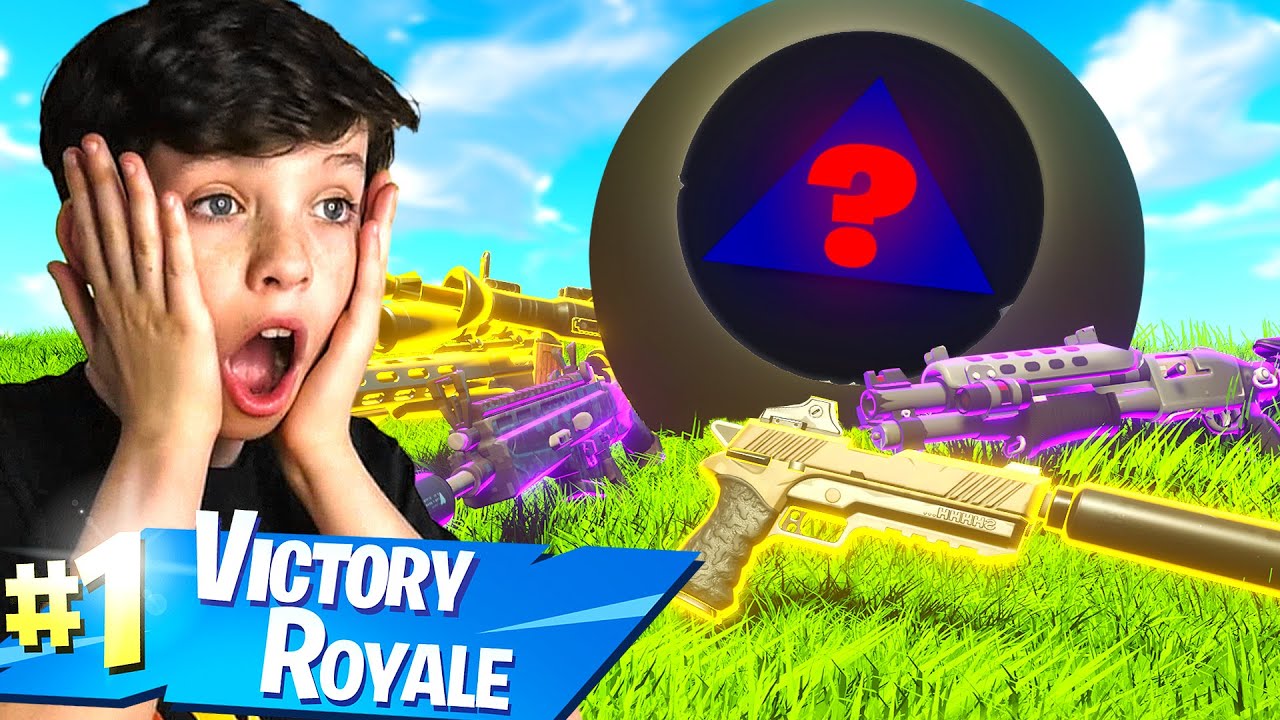 My Little Brother Used a Magic 8 Ball to WIN in Fortnite! - YouTube