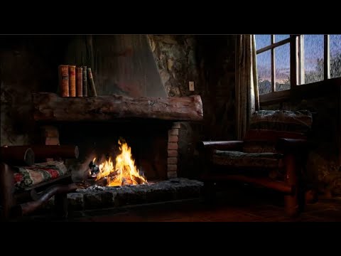 Rainy Cabin Night with Fireplace | Serene Sounds for Rest & Meditation SFS6
