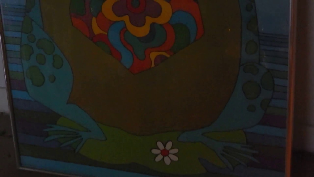PSYCHEDELIC GROOVY FROG POSTER FROM 1971 HIPPIE COLORFUL LSD ART - YouTube