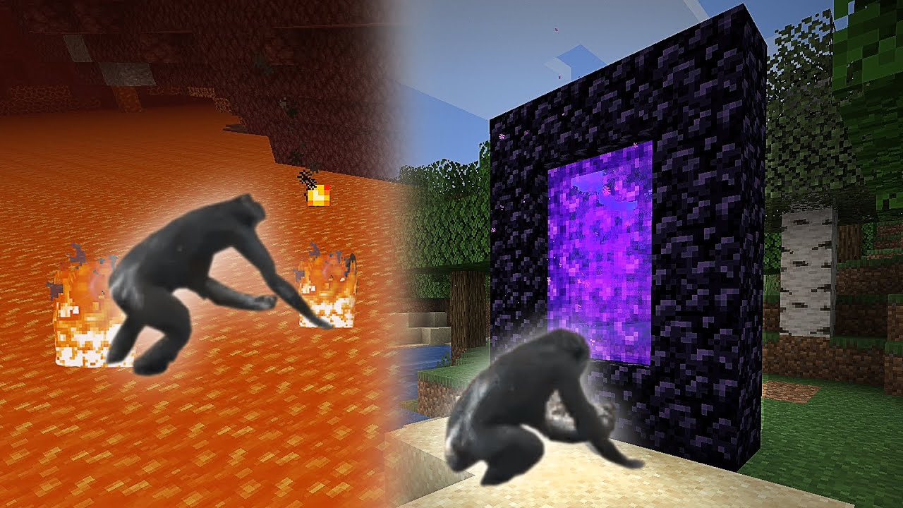 Monki Flip in Minecraft Meme - YouTube