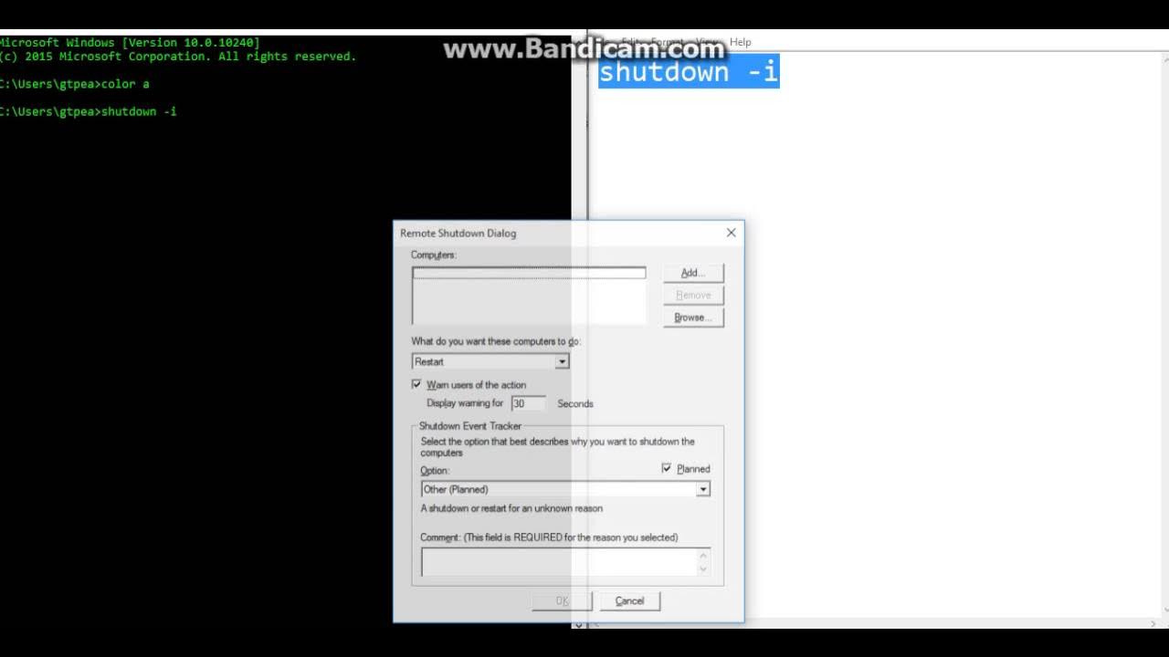 How To Shutdown Someones Computer Using Cmd Exe Youtube