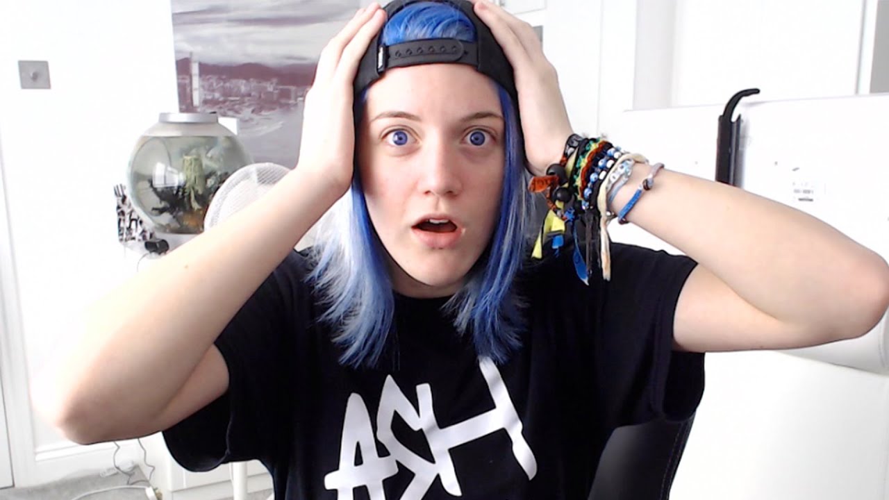 I DYED MY HAIR BLUE | Jordan Jade - YouTube