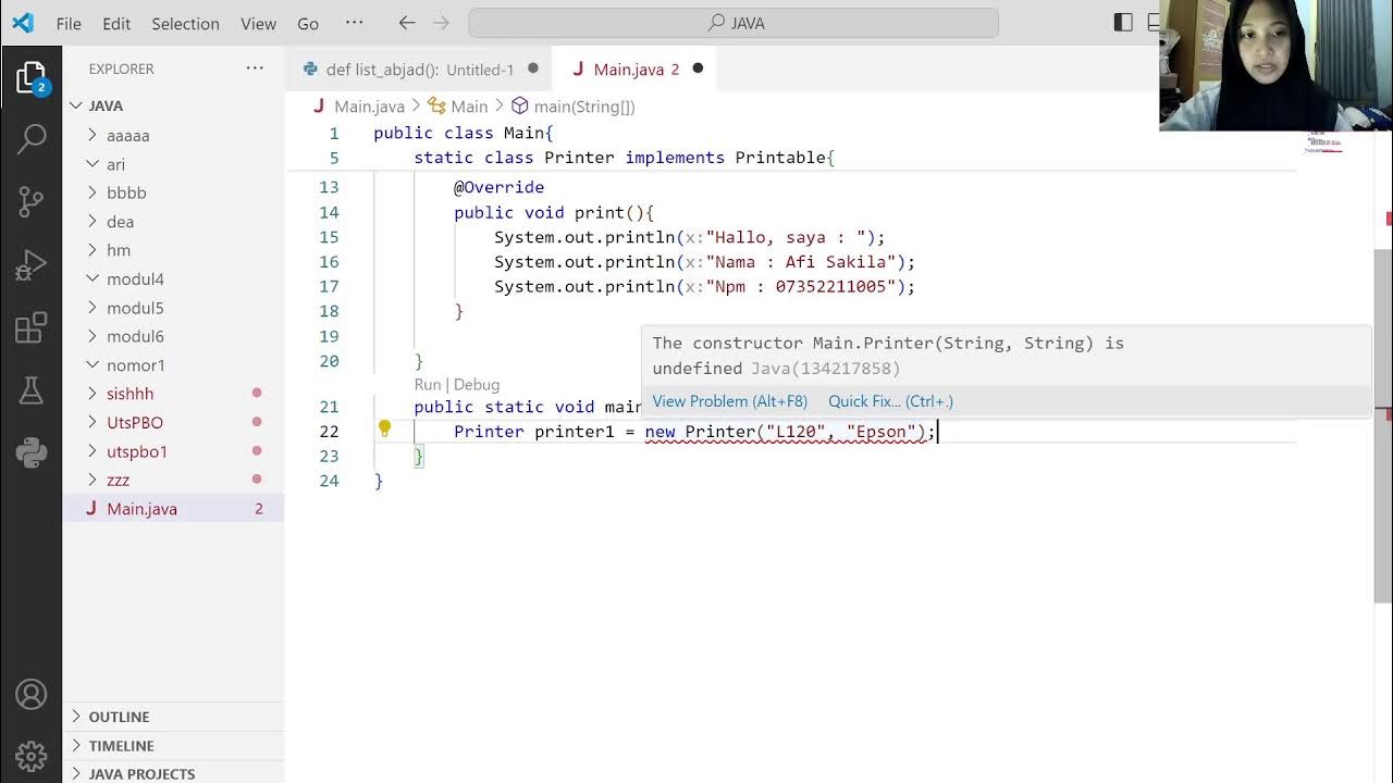 PRAKTIKUM PBO - BAB 11 - YouTube