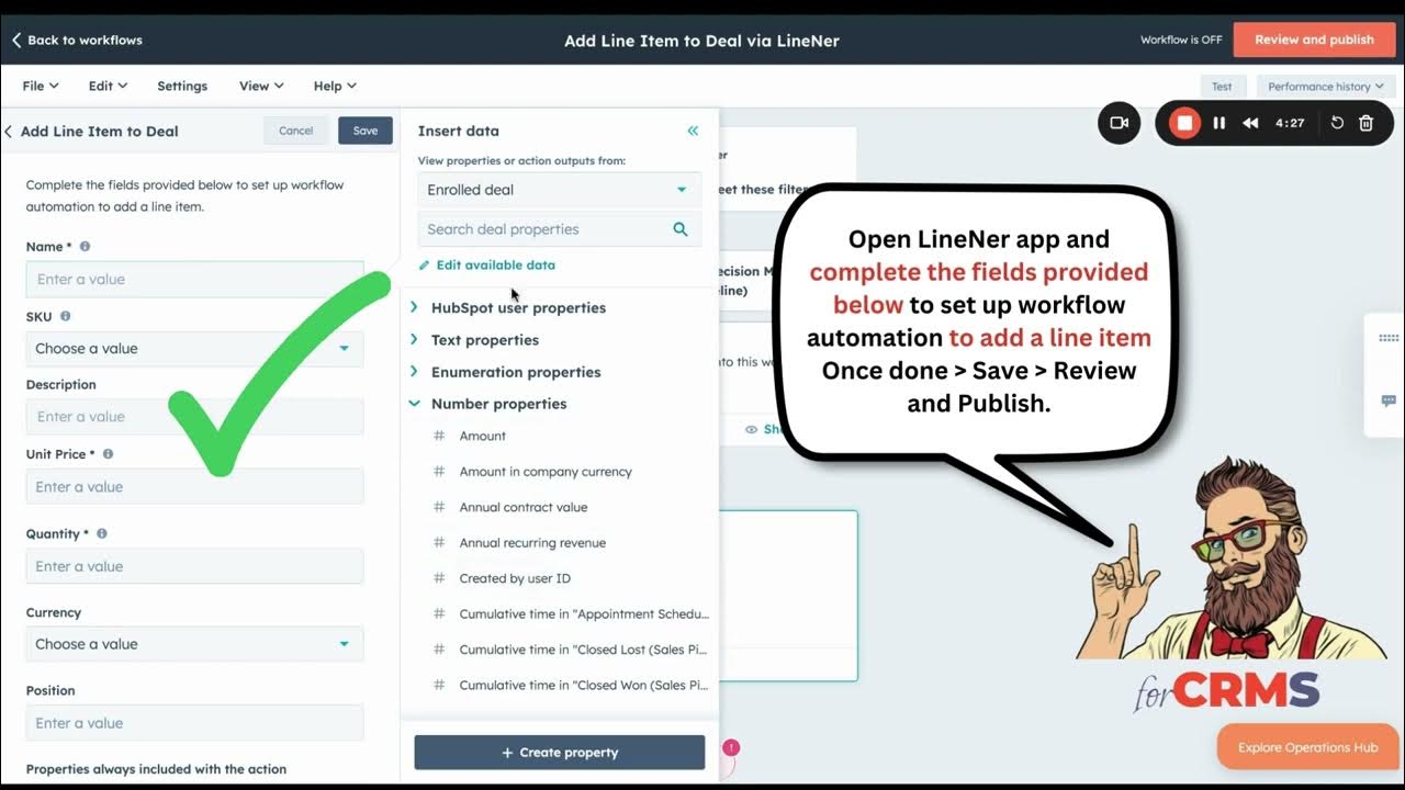 LineNer - Add Line Items to Deals in HubSpot | Automate Line Item Management - YouTube