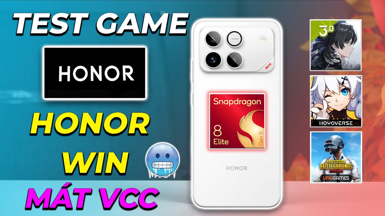 Test game Honor Win: Snapdragon 8 Elite Gen 5 quá ngon, Fps thẳng tắp ...