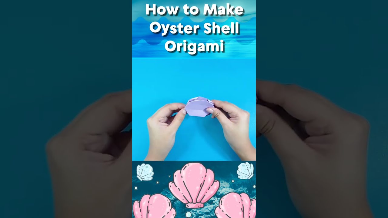 🥰🐚😍 How To Make Origami Oyster! #Shorts #Origami - YouTube