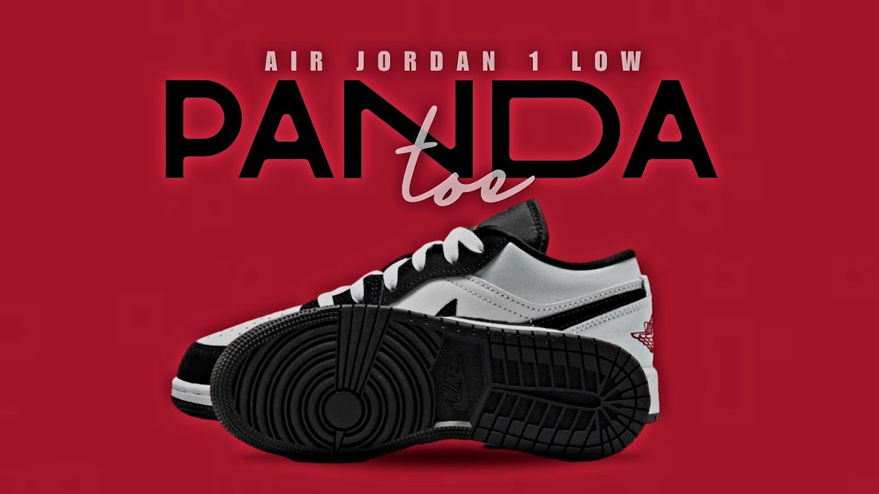 Air Jordan 1 Low Panda Toe 2025 - YouTube