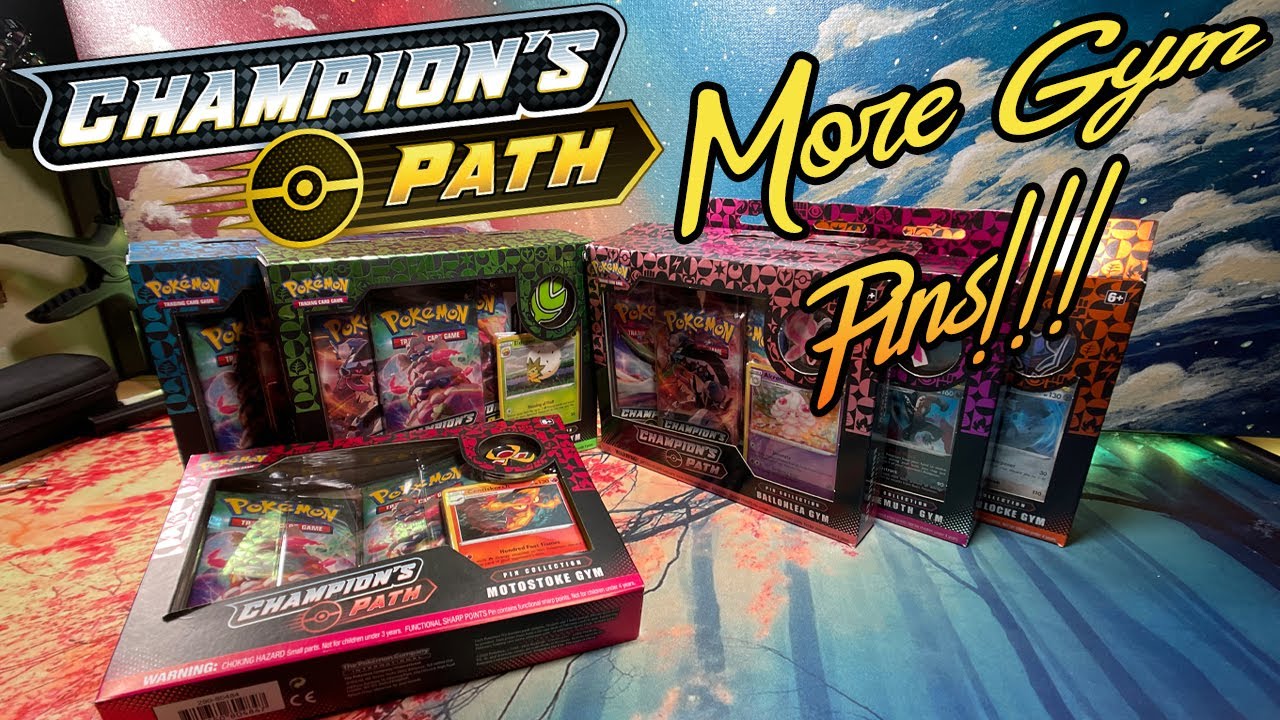 *6 Boxes 6 Pulls* Pokemon Champion's Path Pin Collection Boxes - YouTube