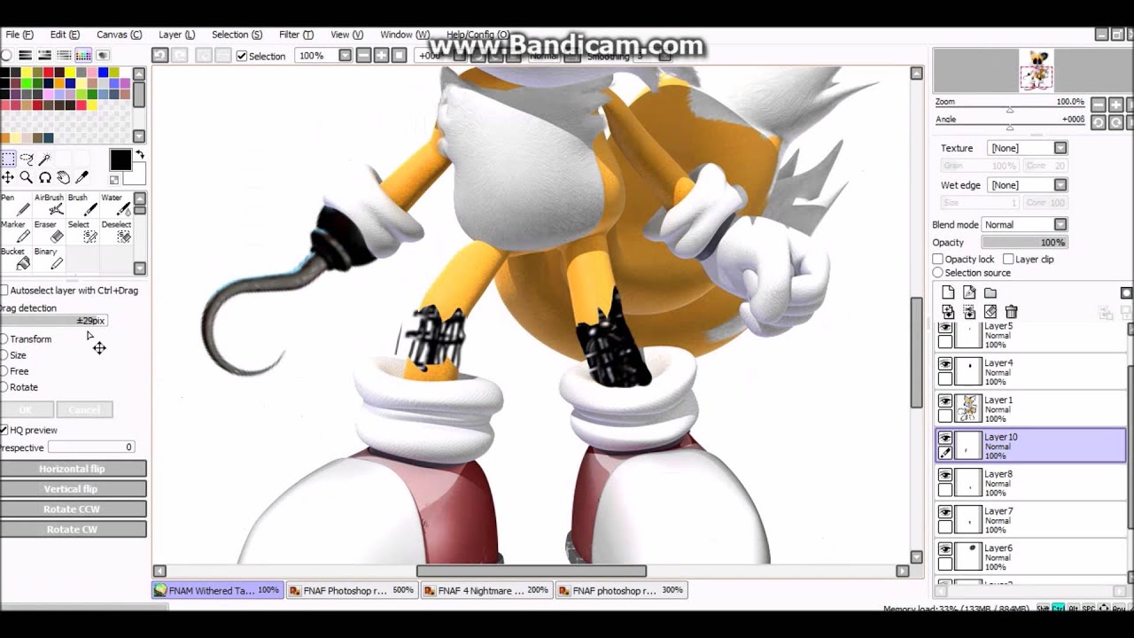 FNAM Withered Tails Speededit - YouTube