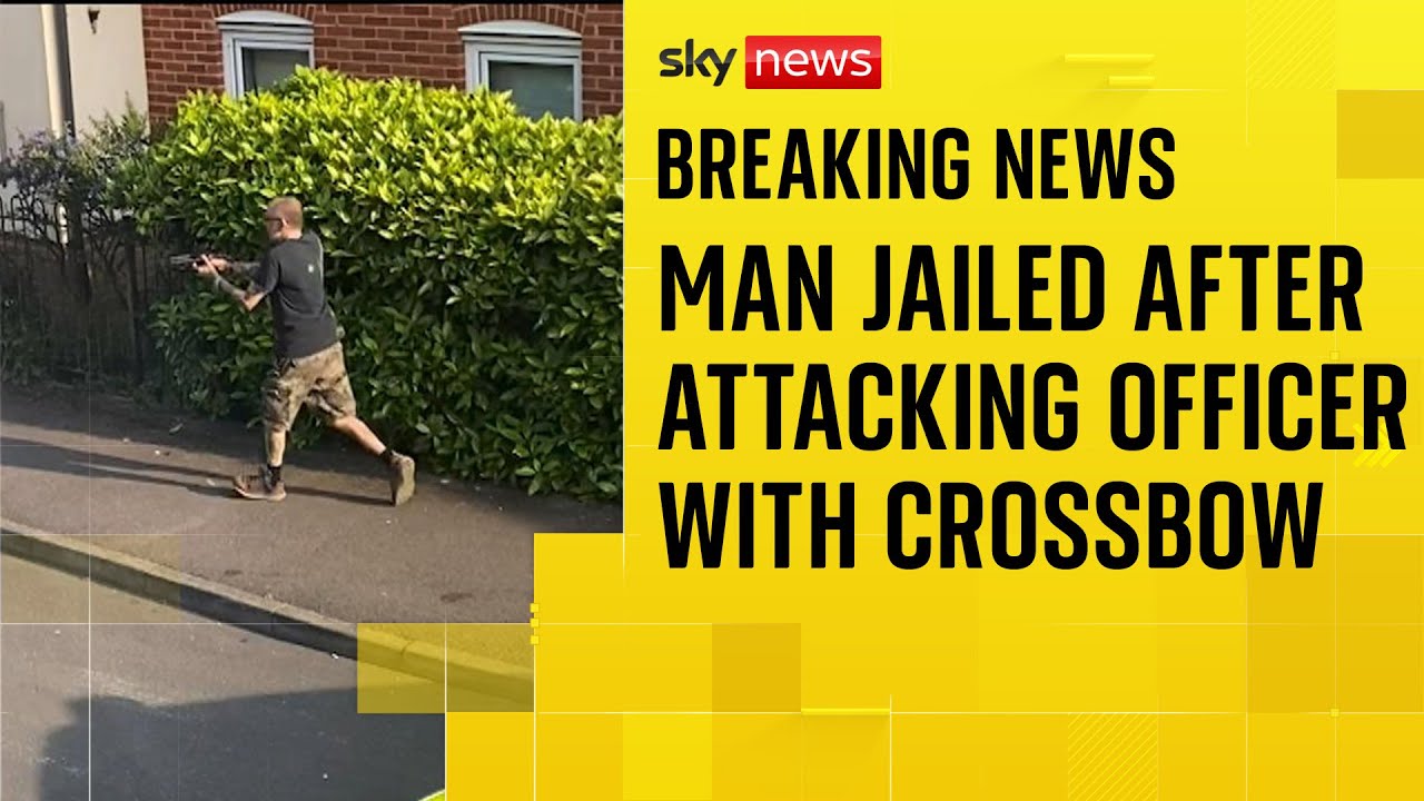 'Extremely dangerous' crossbow attacker who shot police officer jailed ...