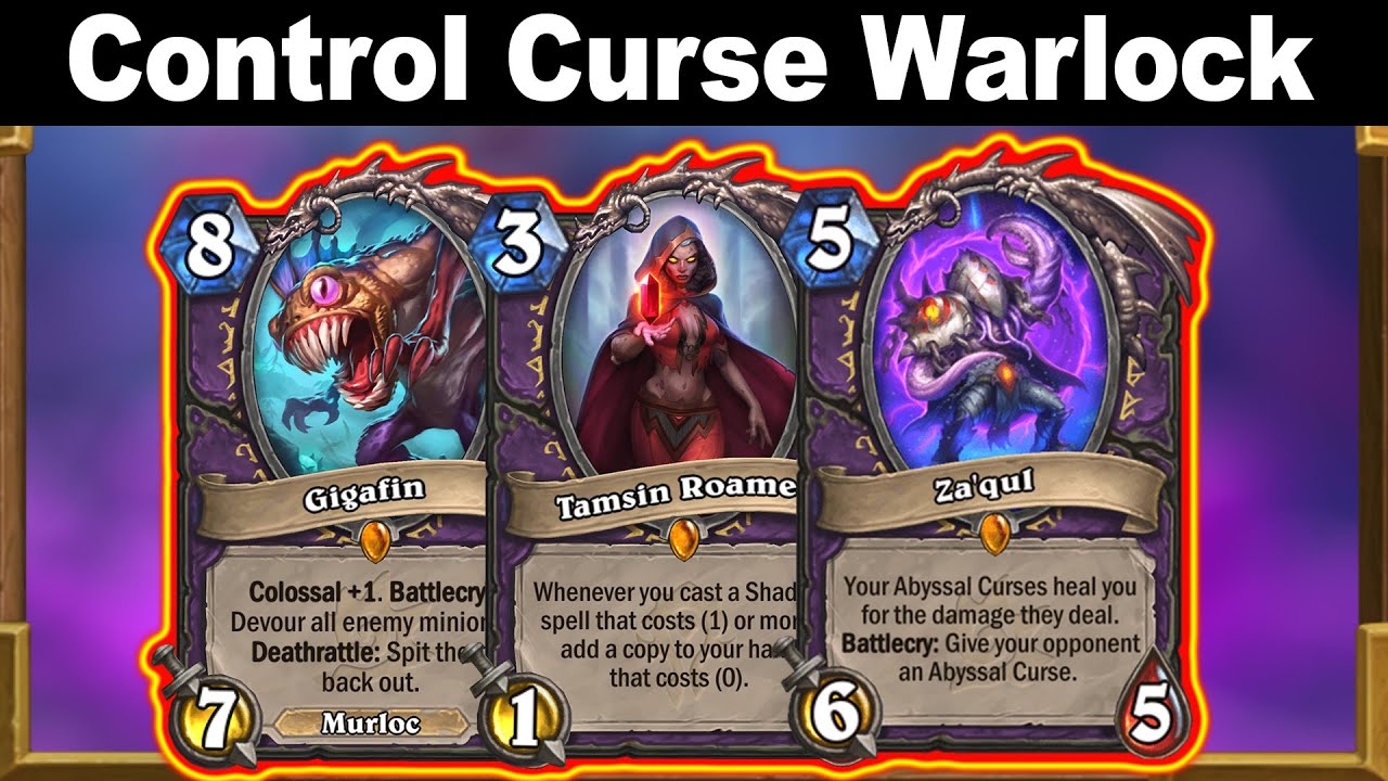 Best Warlock Deck At The Moment! Curse Control Warlock | Voyage to the ...