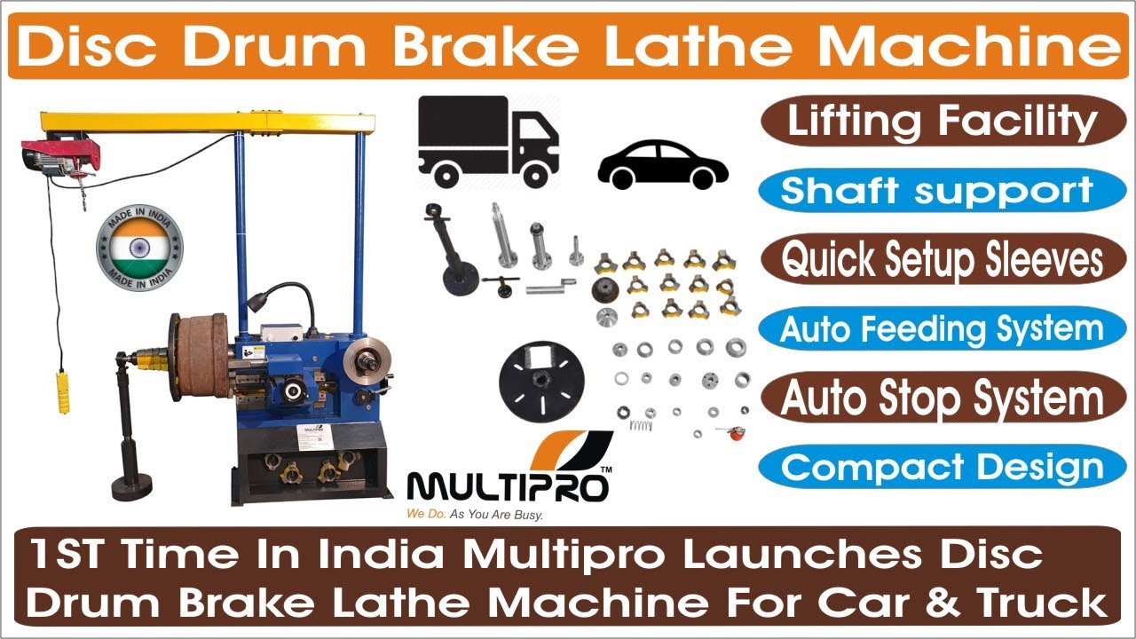 Brake Lathe-Dual Spindle Disc Drum machine For Skimming,Grinding ...