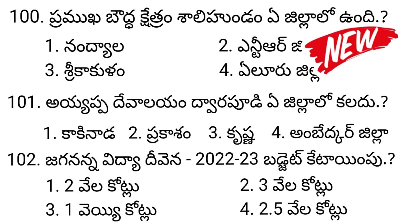 AP High Court & Police Model Paper/Grand Test-89 | GK & English ...