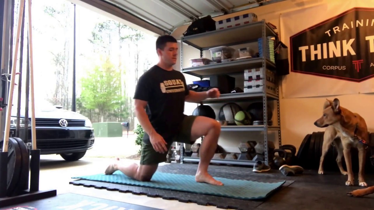 Deep Lunge Ankle Stretch - YouTube