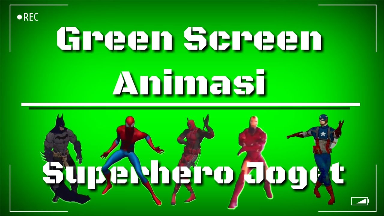 Green screen animasi super hero joget (2021) || gratis download - YouTube