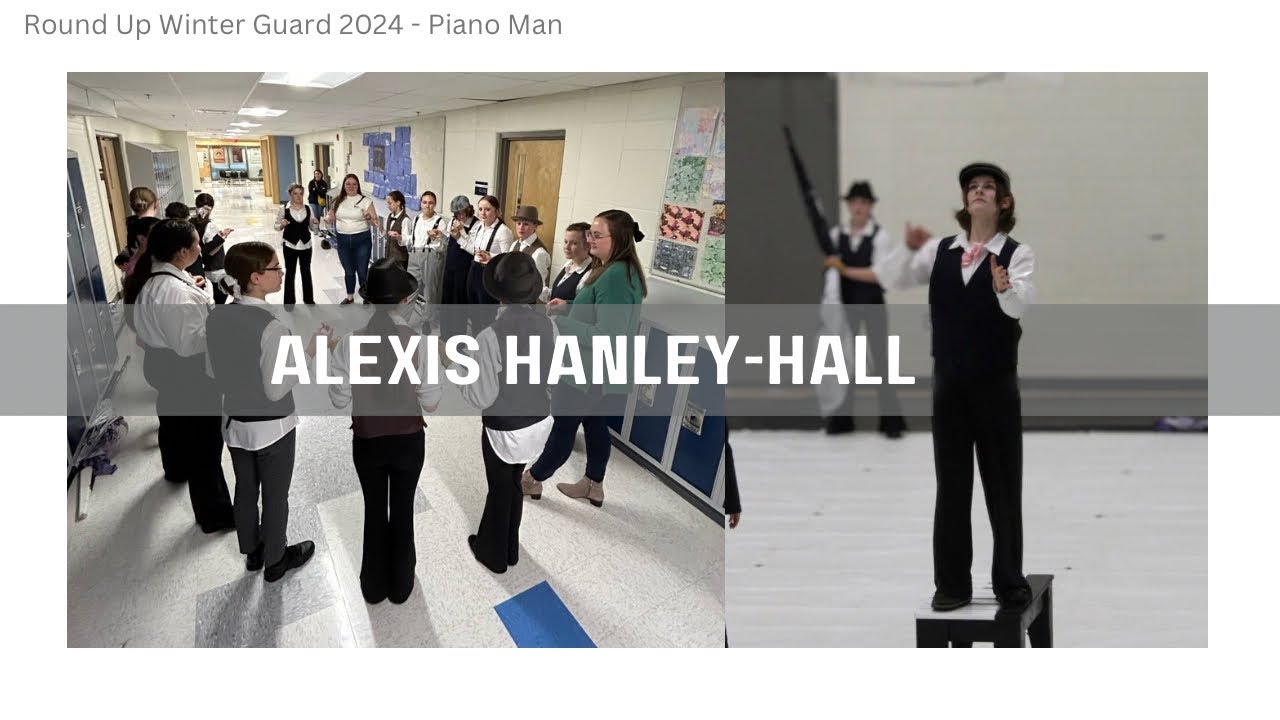 Round Up Winter Guard 2024 | Piano Man | Alexis Hanley-Hall | - YouTube