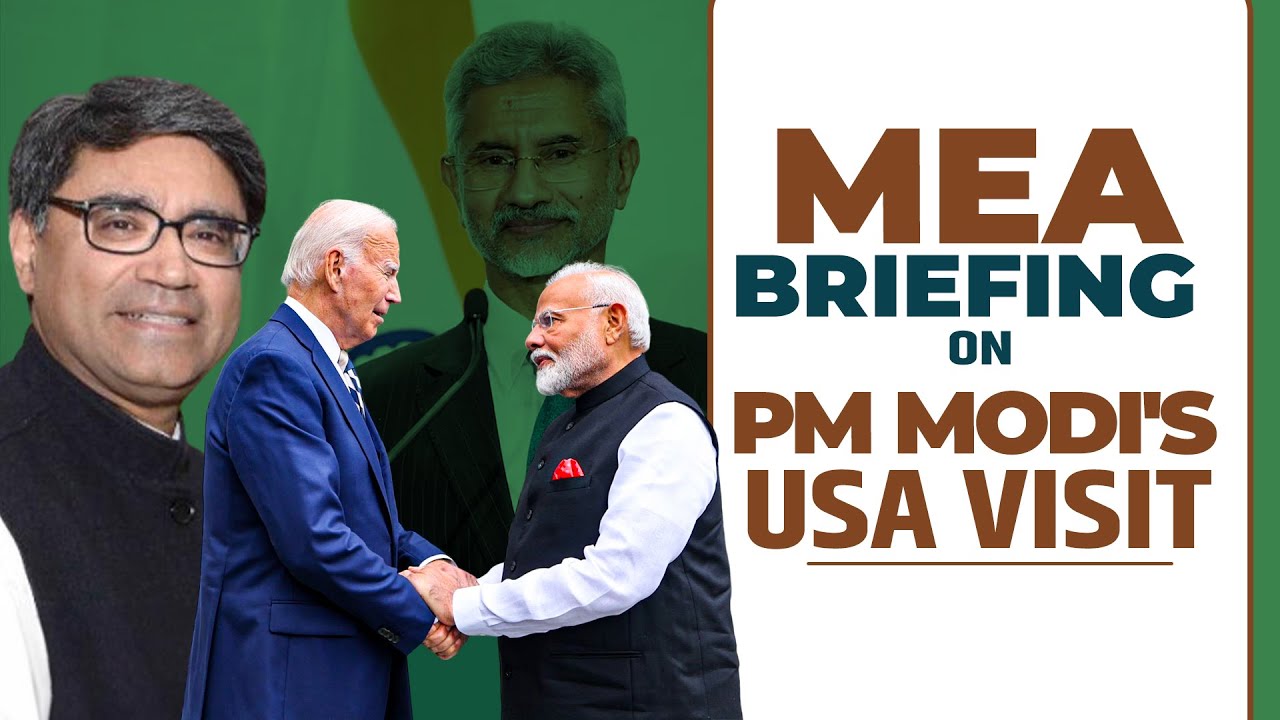 LIVE: MEA Briefing on PM Modi’s USA visit I India I New Delhi I UNGA I ...
