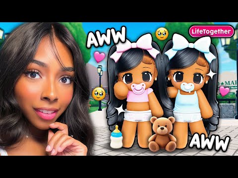 We Went Undercover As REALISTIC TWIN BABIES IN LIFE TOGETHER ⭐ (Roblox Snapchat)