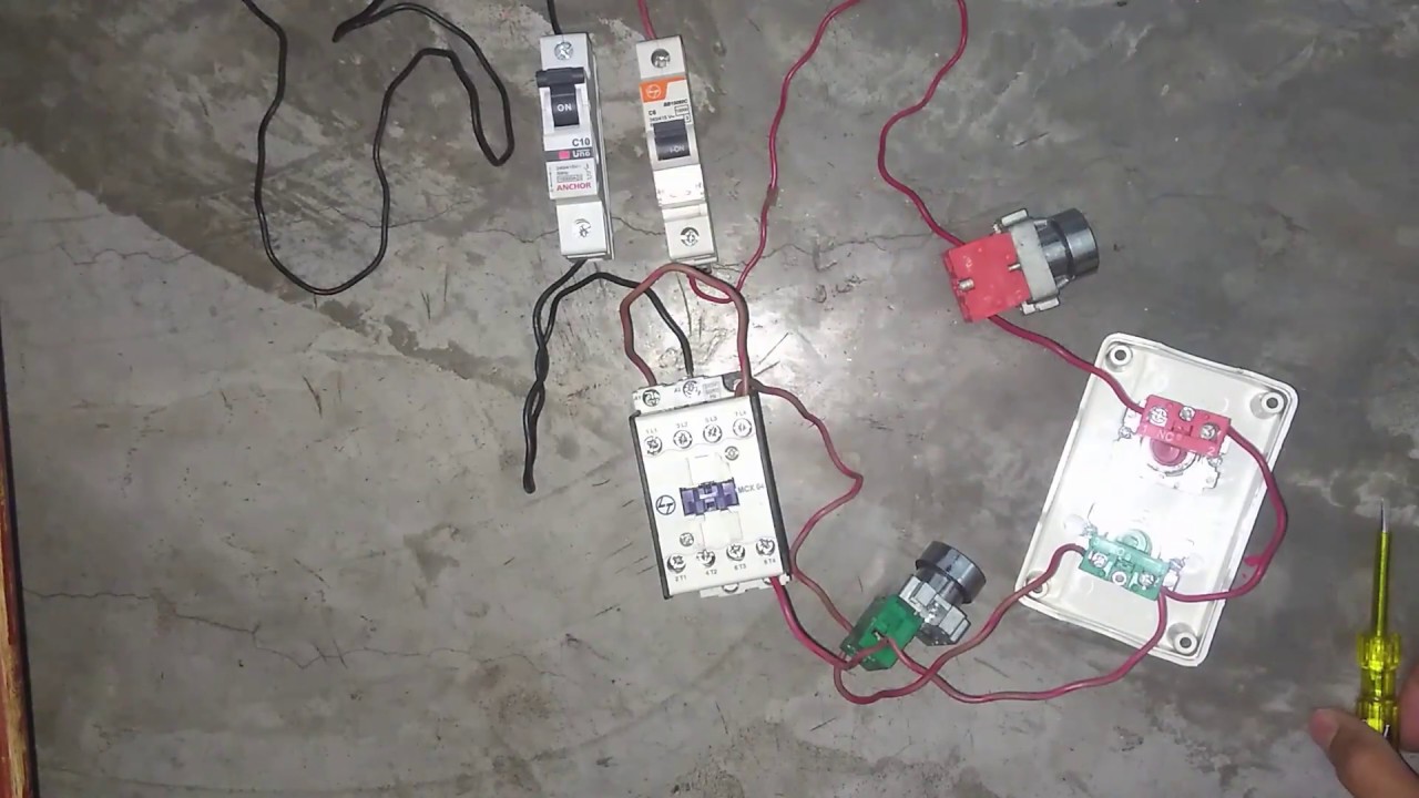 Remote start-stop pannel drawing and connection. Way to connect NO AND ...